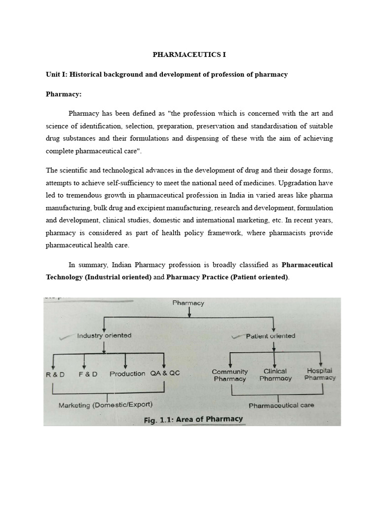 Evolution of Pharmacy in India | PDF | Pharmacy | Pharmacist
