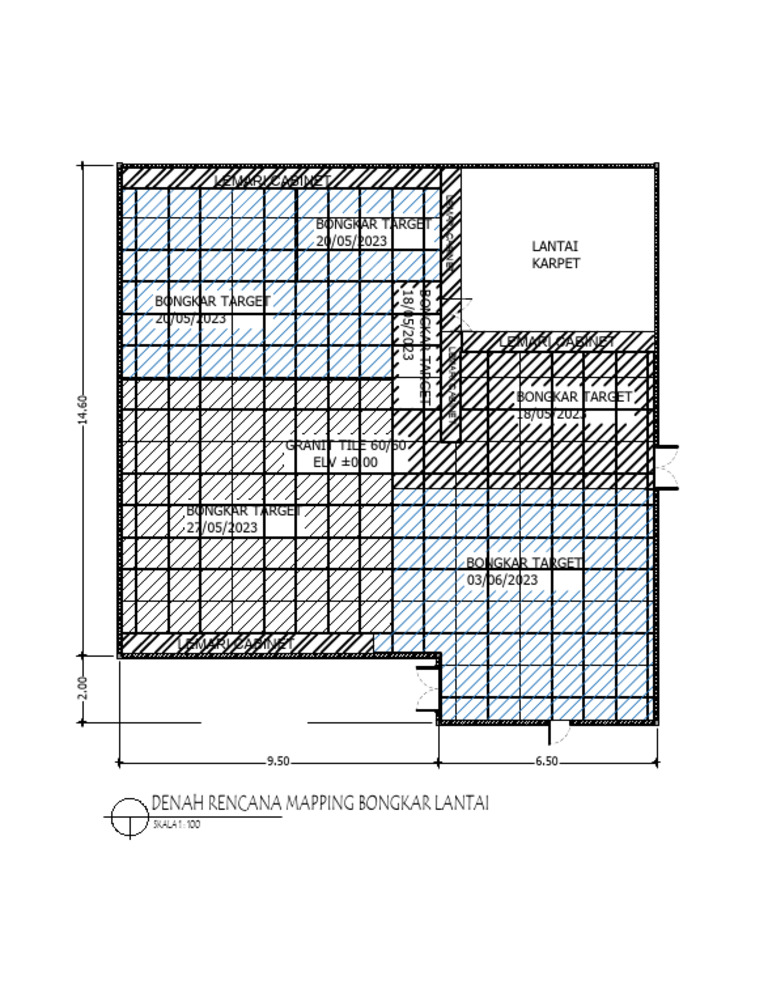 Denah Mapping Bongkar Update | PDF