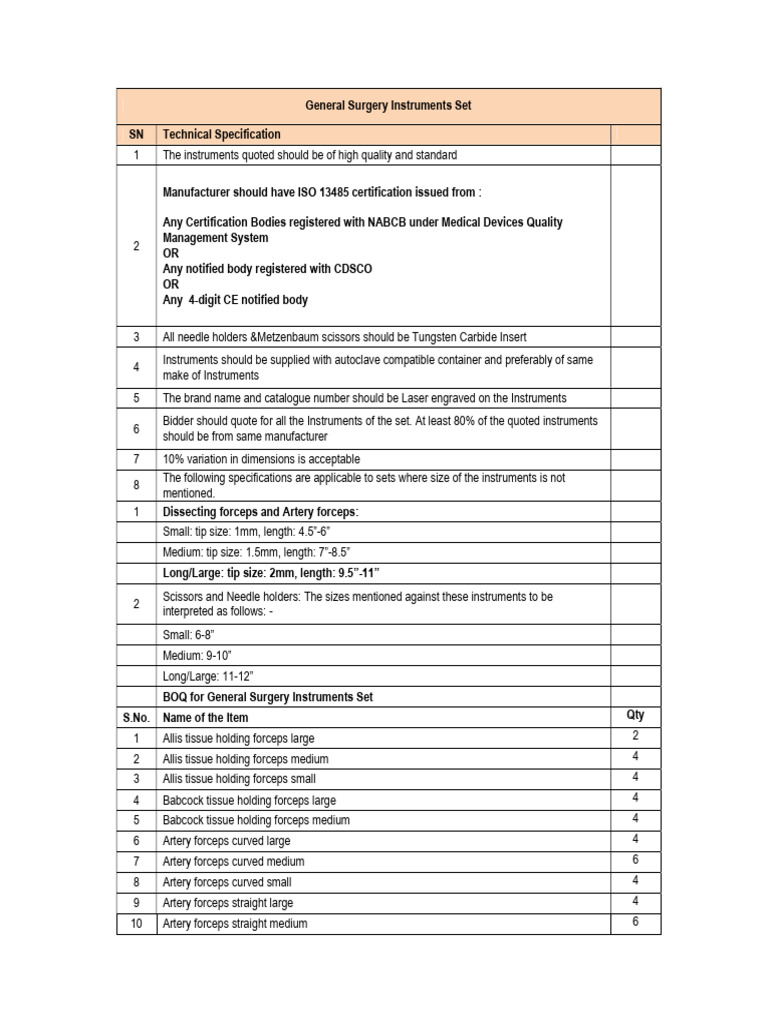 General Surgery Instruments Set 2024-03-06-14-31-45 | PDF