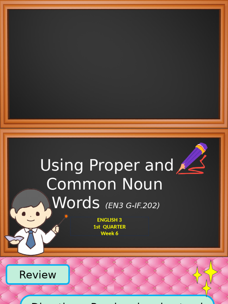 Understanding Common and Proper Nouns | PDF | Verb | Noun