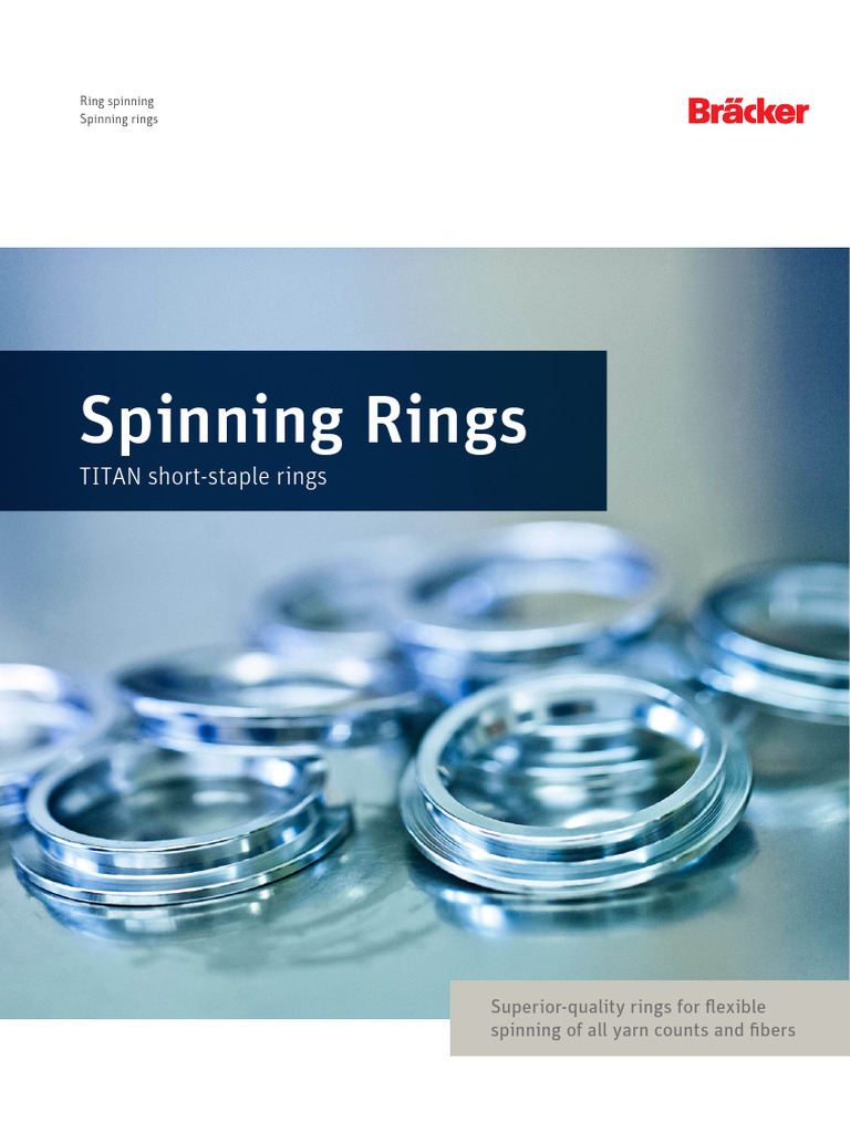 Bracker Spinning Rings Brochure 3444 en | PDF | Spinning (Textiles) | Yarn