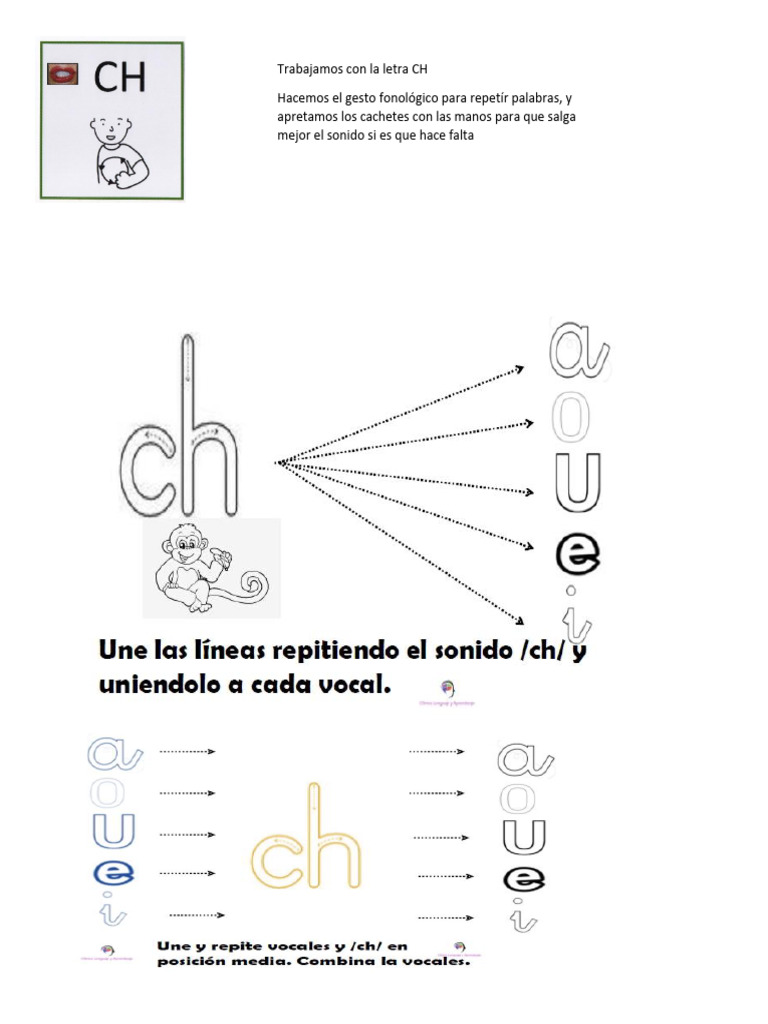 Letra CH Actividades | PDF
