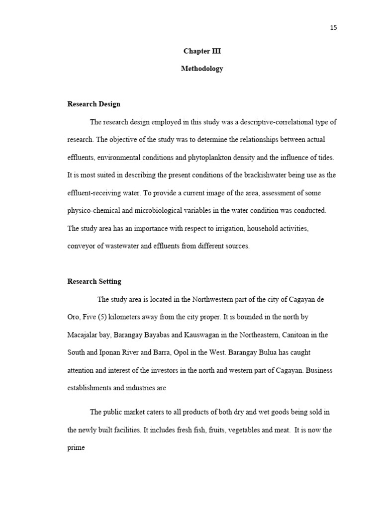 10 Chapter 3 Methodology | PDF | Sampling (Statistics) | Analysis Of Variance