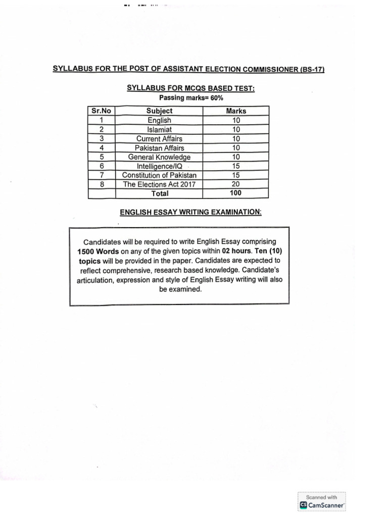 AEC Syllabuss 2025 | PDF