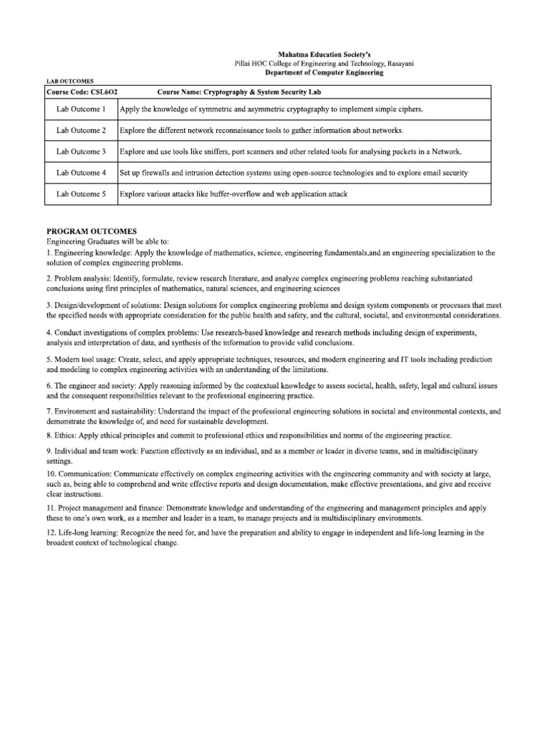 Css Lab Outcomes | PDF