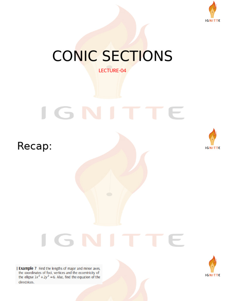 Conic Sections Pdf