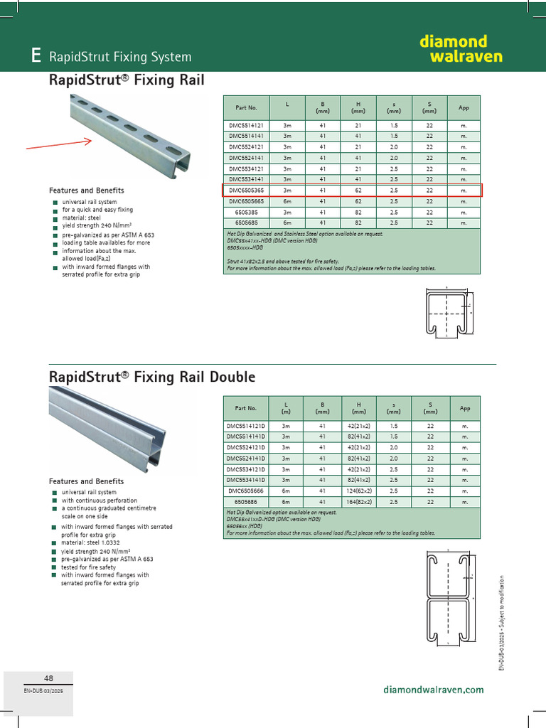 Super Channel (RapidStrut® Fixing Rail) | PDF | Mechanical Engineering