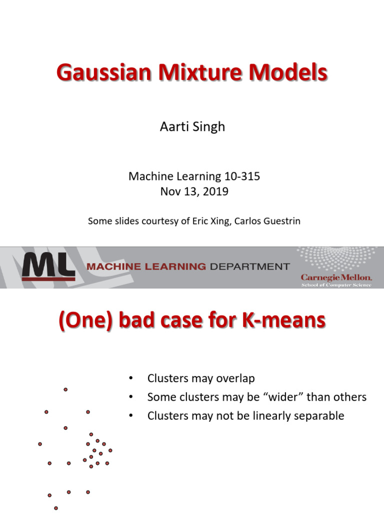 Mathematics Behind The Powerful Gaussian Mixture Model (GMM) | PDF | Cluster Analysis | Algorithms
