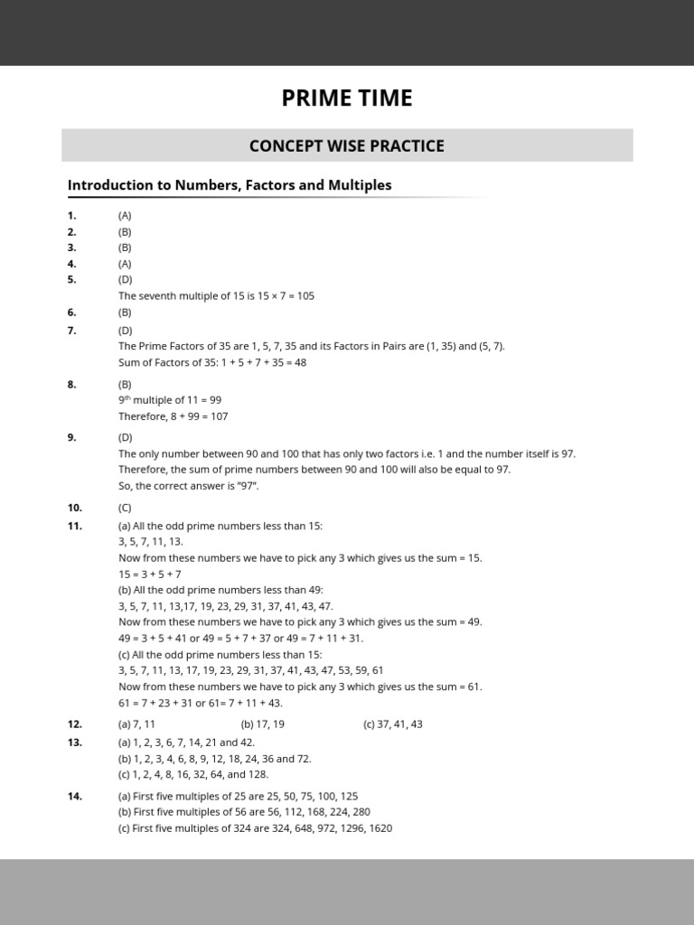 Grade 6 Prime Time Math Practice | PDF | Mathematics | Elementary ...