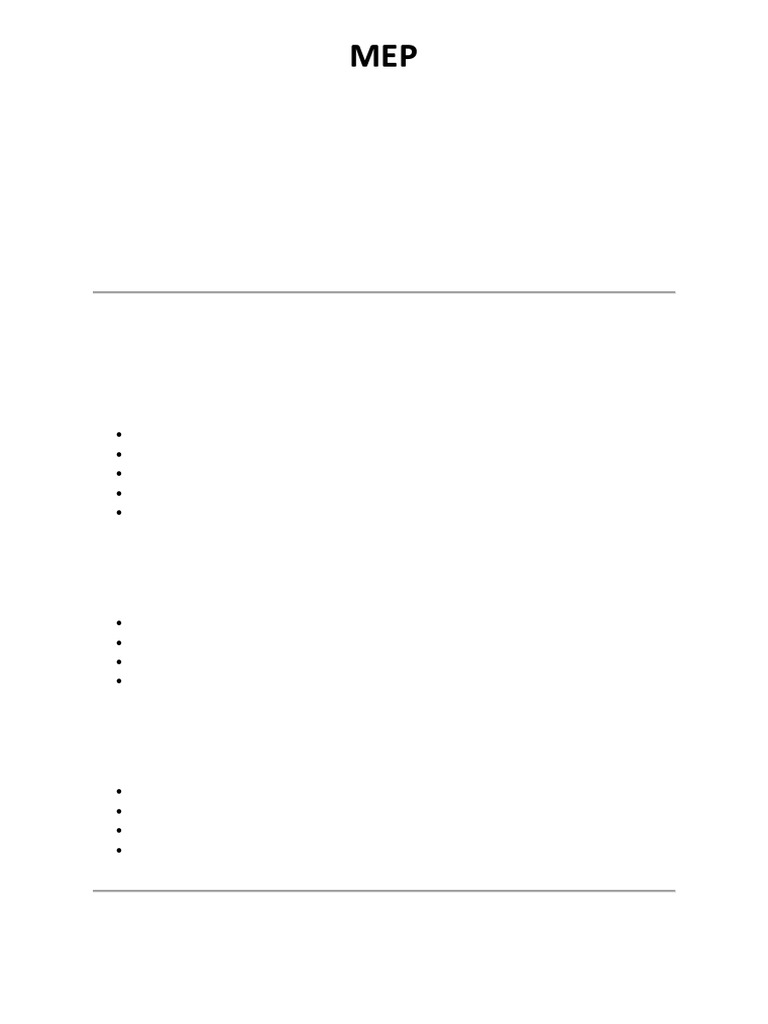 MEP Systems Overview and QA/QC Roles | PDF | Pipe (Fluid Conveyance ...