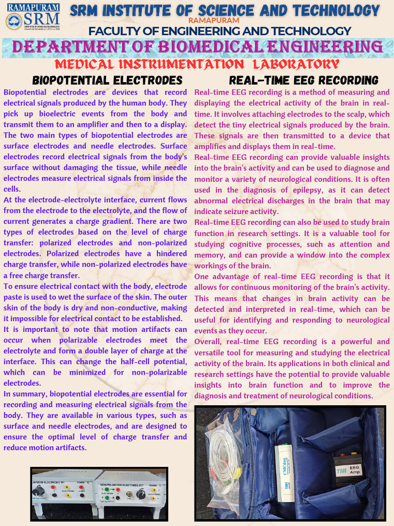 Medical Instrumentation Lab Flyer.1st Year Biomedeng | PDF ...