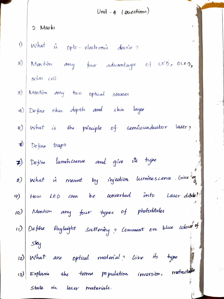 Unit 4 Questions | PDF