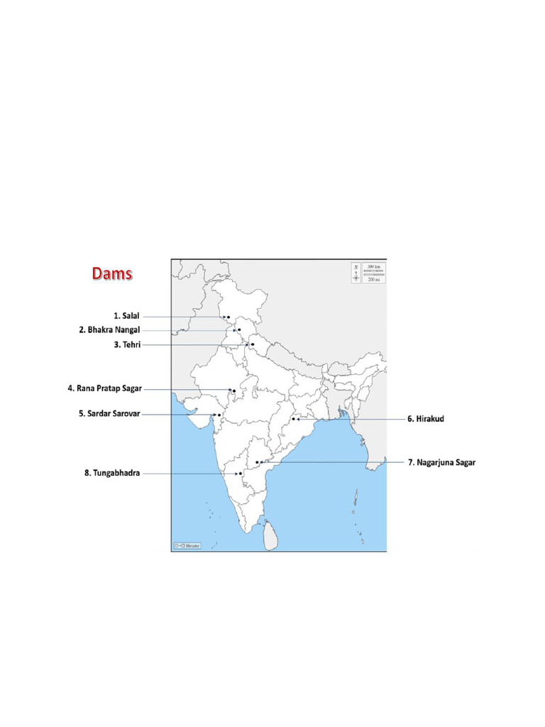 Class 10 - Geography - Chapter 3 and 4 Map Work | PDF