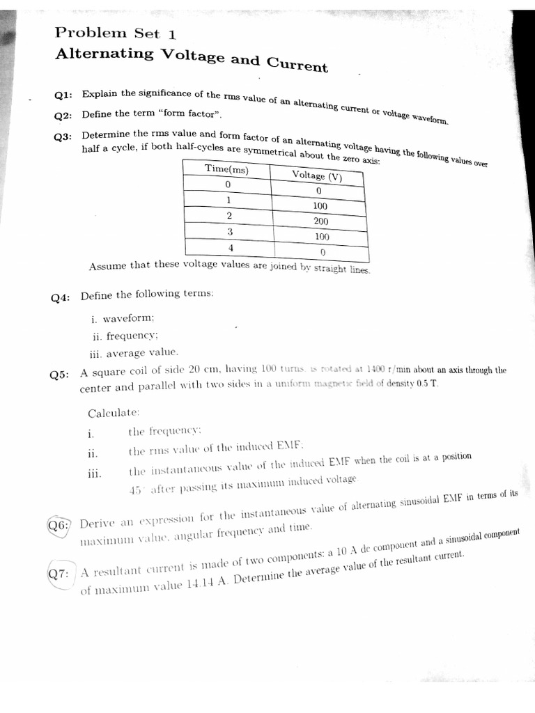 EEE 202 Tutorial Booklet | PDF