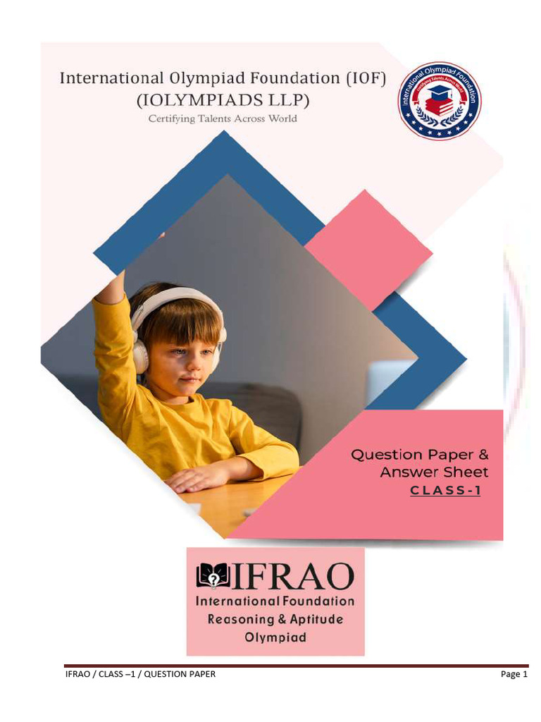Class-1: Ifrao / Class 1 / Question Paper | PDF