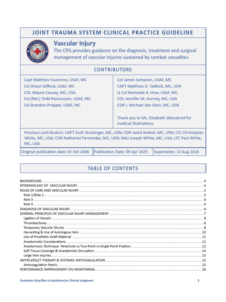 Vascular Injury 09 Apr 2025 ID46 | PDF | Vein | Blood Vessel
