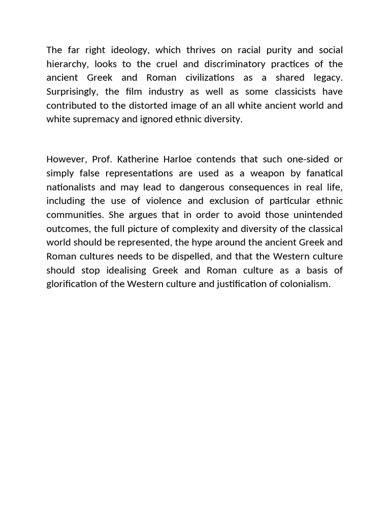 A Short Note About Roman and Greek Civilizations | PDF