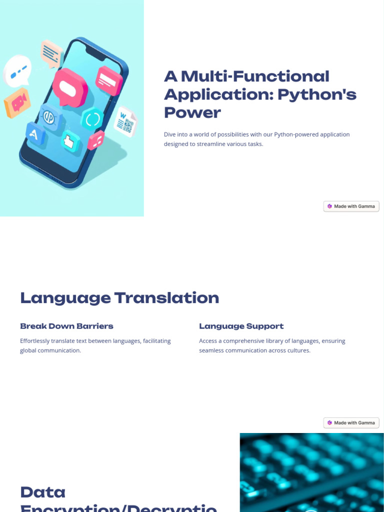 A Multi Functional Application Pythons Power | PDF