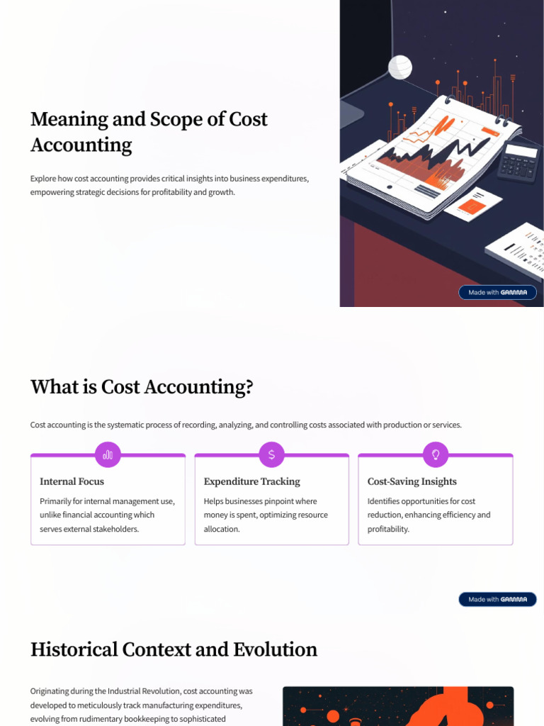 Scope and Importance of Cost Accounting | PDF | Cost Accounting | Expense