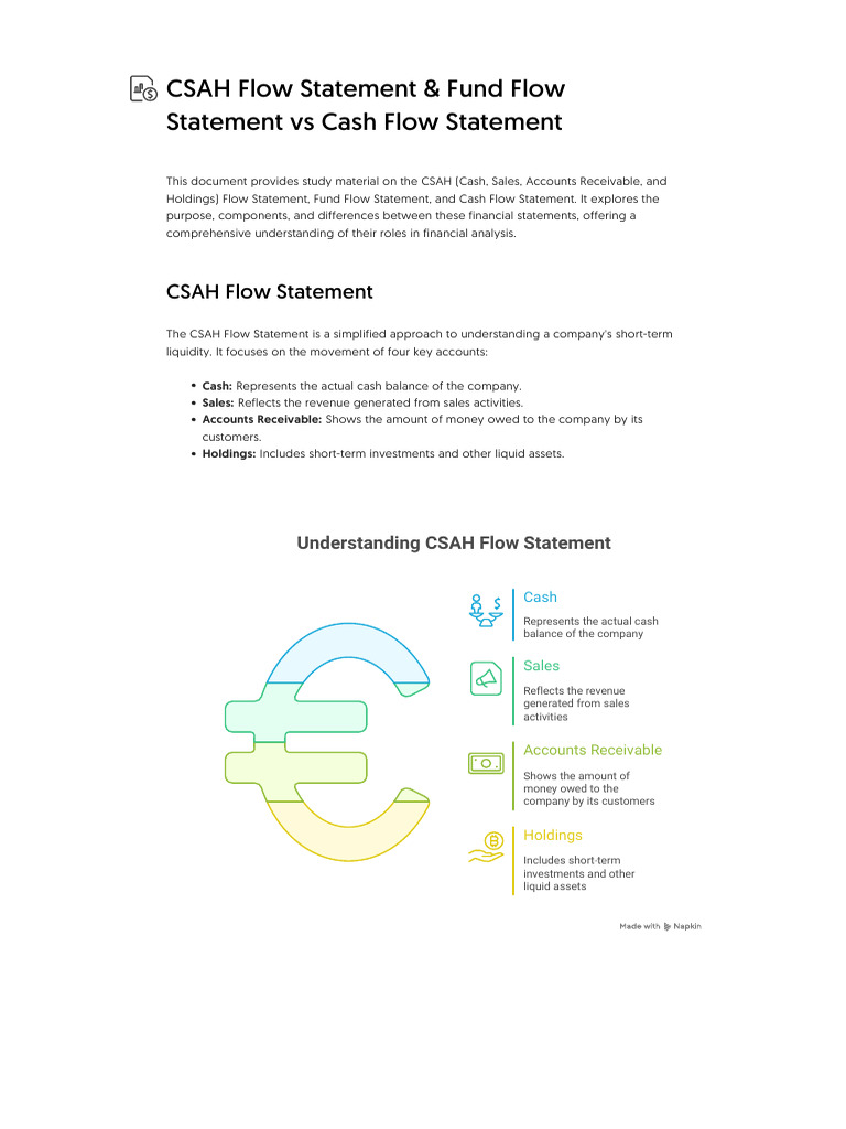 Understanding CSAH and Fund Flow Statements | PDF | Cash Flow Statement ...