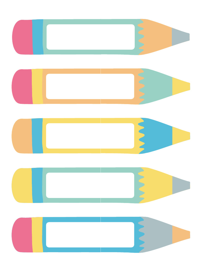 Pencil Name Tags | PDF