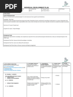 Development Plan Template Adapted From CIPD | PDF | Career & Growth ...