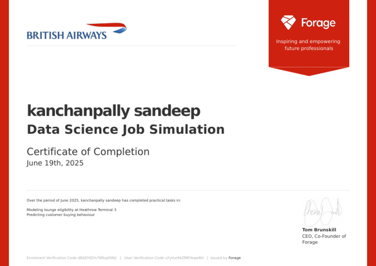 Data Science Completion Certificate | PDF