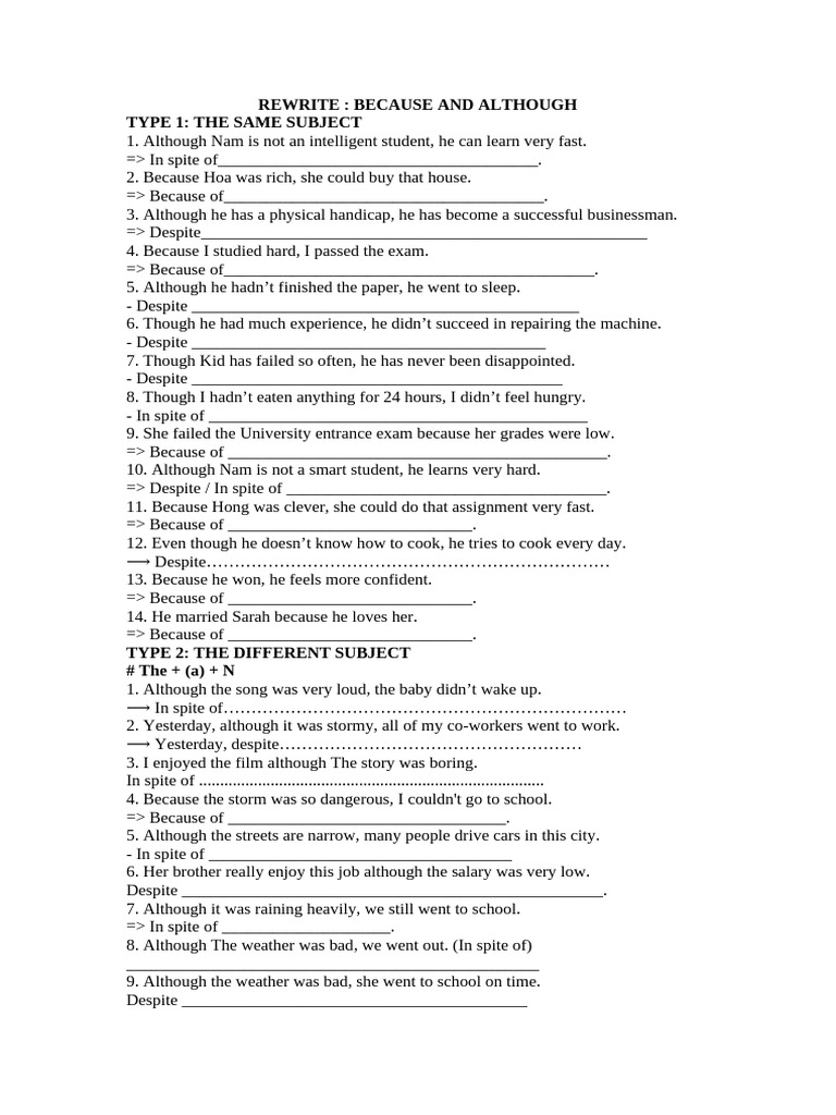 REWRITE Because and Although | PDF | Chess | Chess Theory