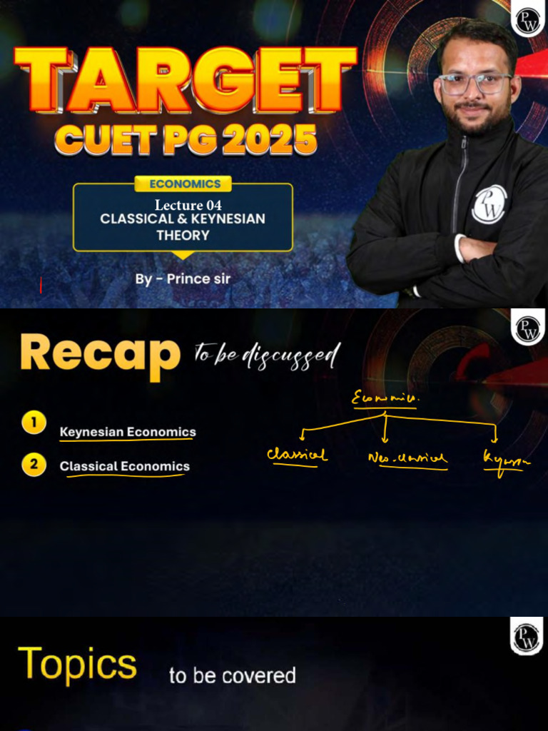 Economics 04 - Class Notes - Target CUET PG 2025 - Economics | PDF