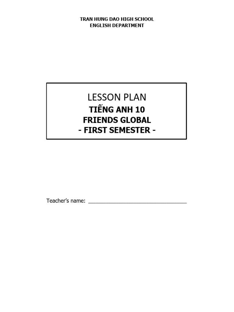 English Lesson Plan for Grade 10 | PDF | Lesson Plan | Vocabulary