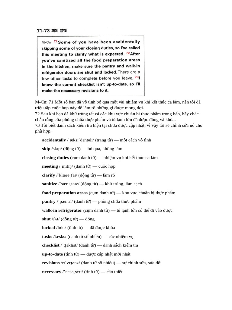 Toeic Test 10 2024 - Part 4 - Script | PDF