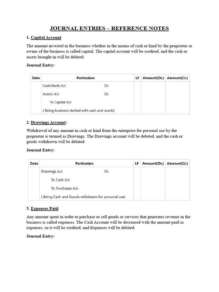 Journal Entry for Life Insurance Premium | PDF | Debits And Credits ...