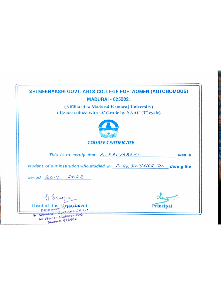 Course Certificate | PDF