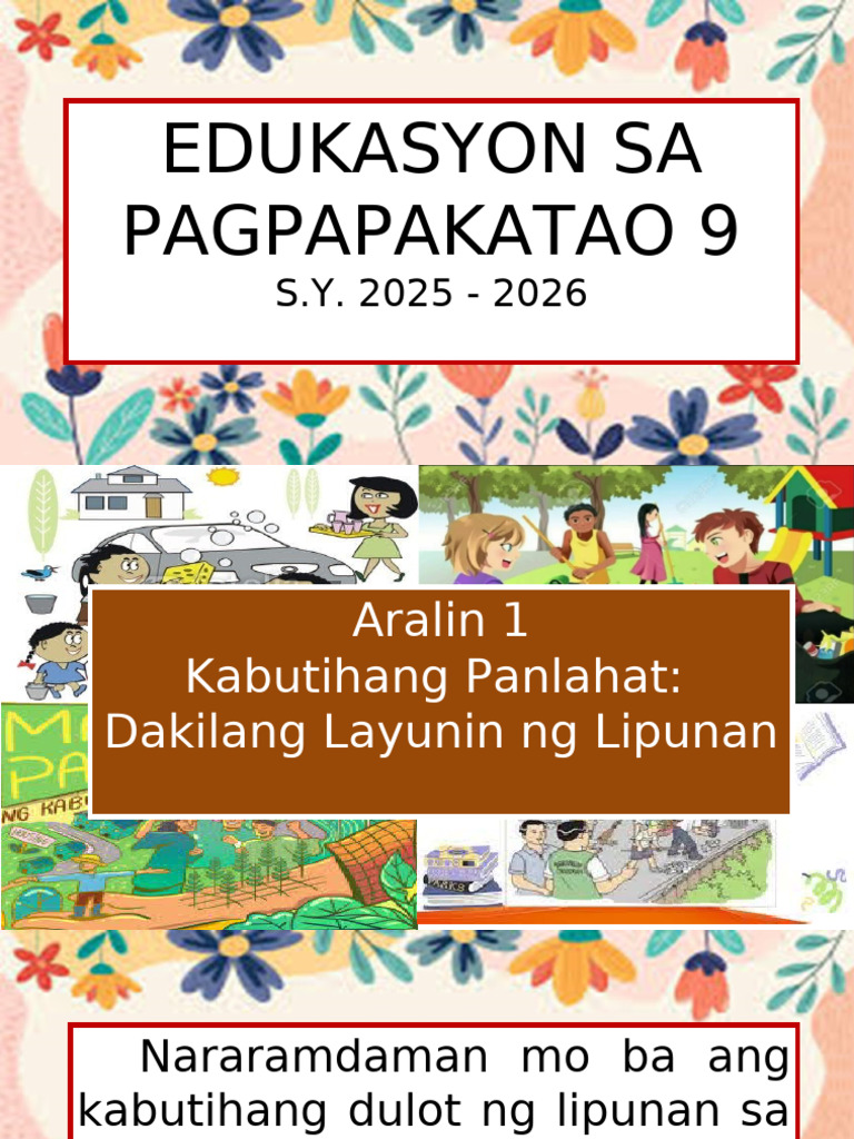 ESP9 - Aralin 1 | PDF