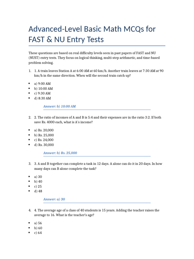 FAST NU Advanced Math Practice | PDF | Chess Openings | Chess Theory