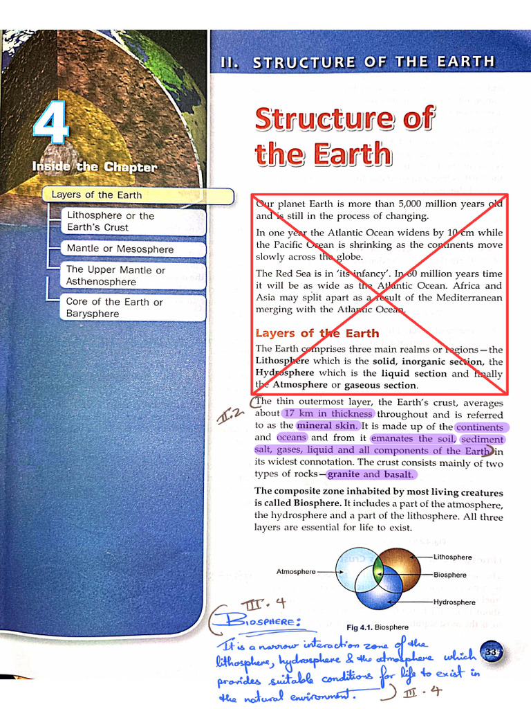 (Exercise Solutions) Ch. 4 - Structure of The Earth | PDF