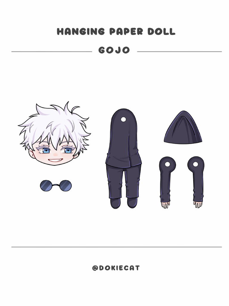 Hanging Paper Doll Gojo | PDF