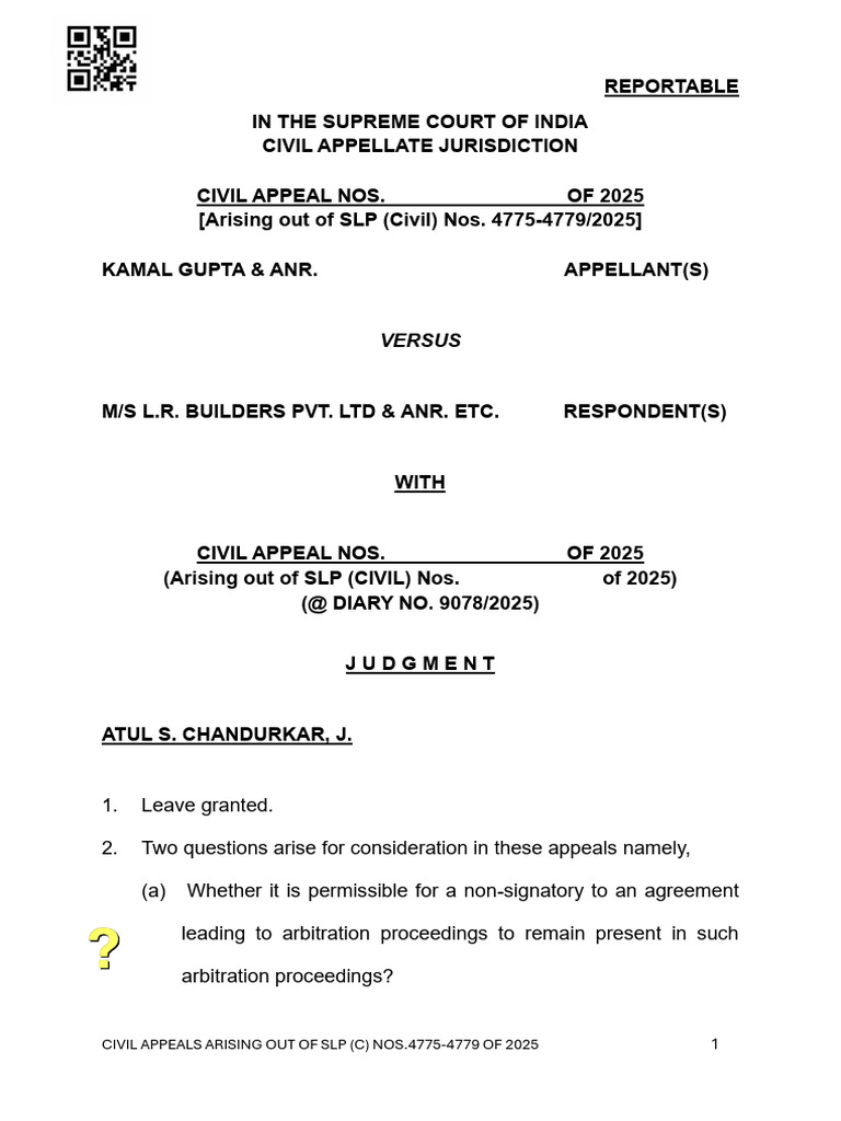 Supreme Court Ruling on Non-Signatory Rights | PDF | Arbitration ...