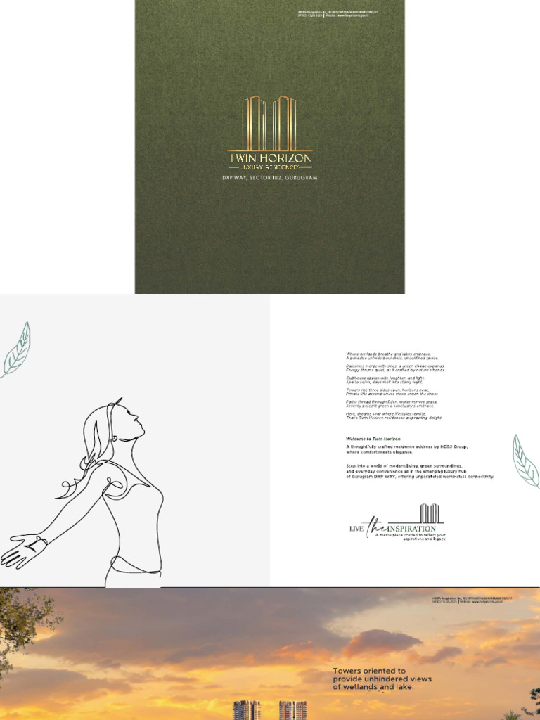 HCBS Twin Horizon Brochure Sec 102 Gurgaon | PDF