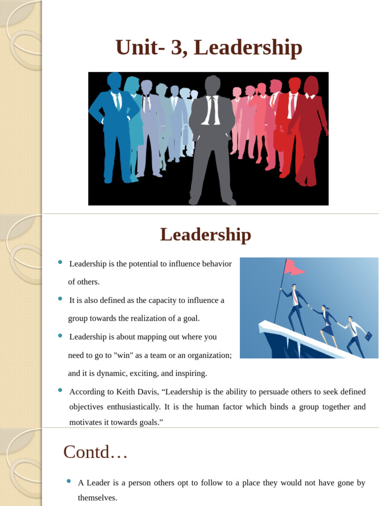 Unit - 3, Leadership PRT 2 | PDF | Leadership | Job Satisfaction