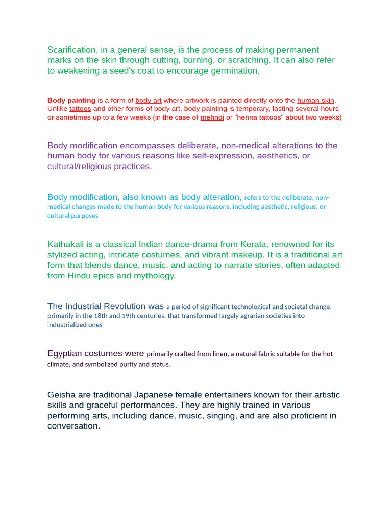 Understanding Scarification Practices | PDF