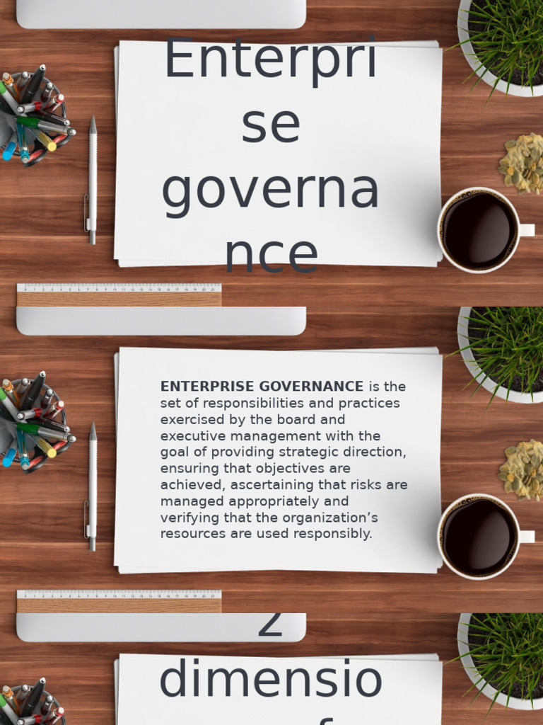 Chapter 1 Enterprise Governance | PDF | Risk | Internal Control