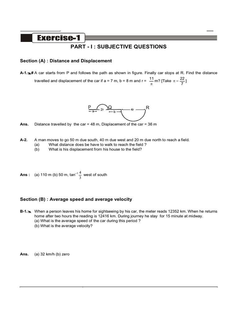 Rectilinear Motion: 20 Examples | PDF | Acceleration | Speed