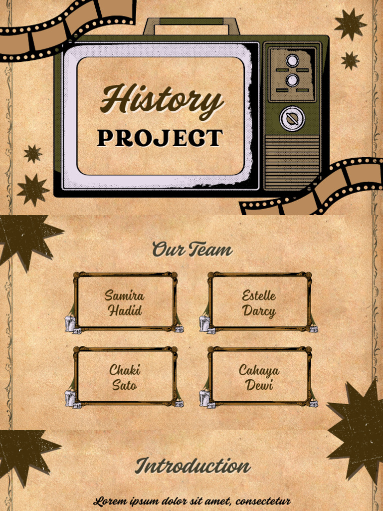 Brown and Green Vintage Retro History Project Presentation - 20250817 ...