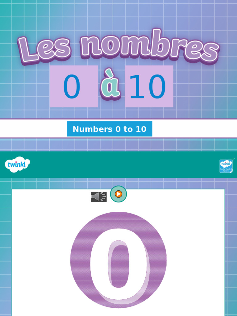 French Numbers 0-10 | PDF