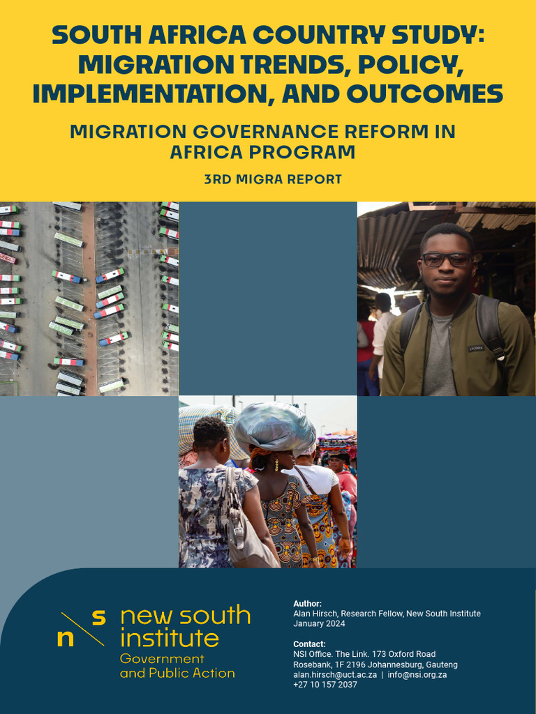 South Africa Country Study Migration Trends 2024 | PDF | Human ...