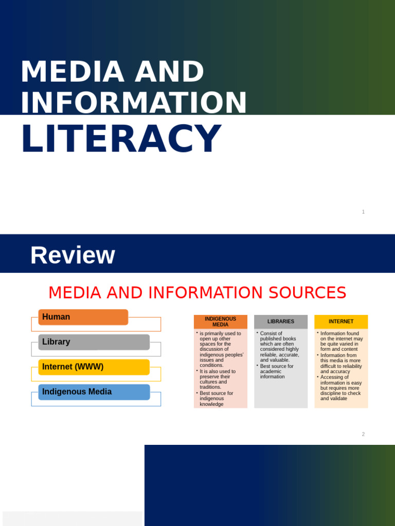 Media Literacy: Indigenous and Codes | PDF | Information | Camera