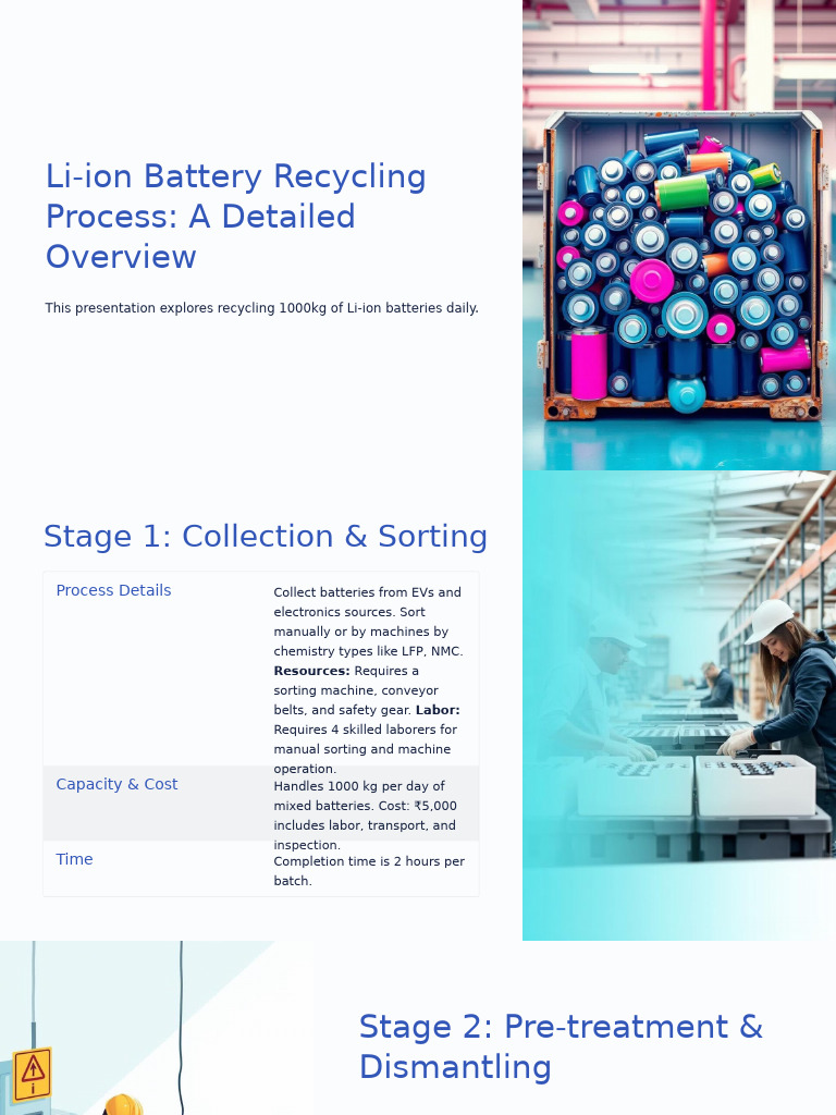 Li Ion Battery Recycling Process A Detailed Overview | PDF | Lithium ...