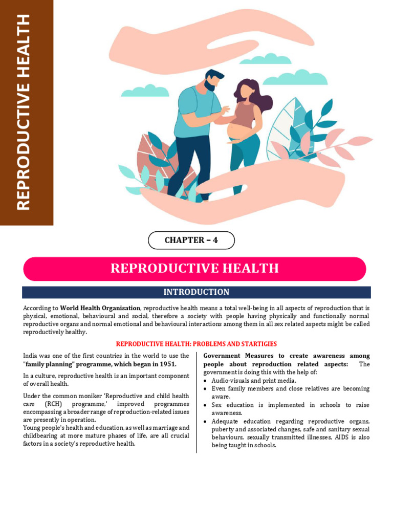 Reproductive Health Strategies in India | PDF | Birth Control ...
