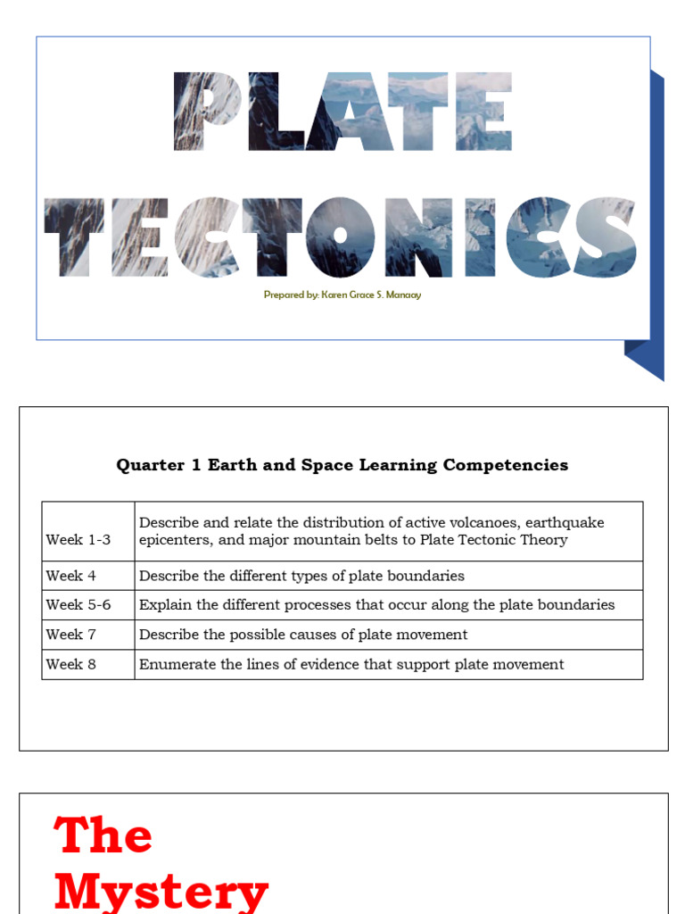 Plate Tectonics Most Updated Version | PDF | Plate Tectonics | Fault (Geology)